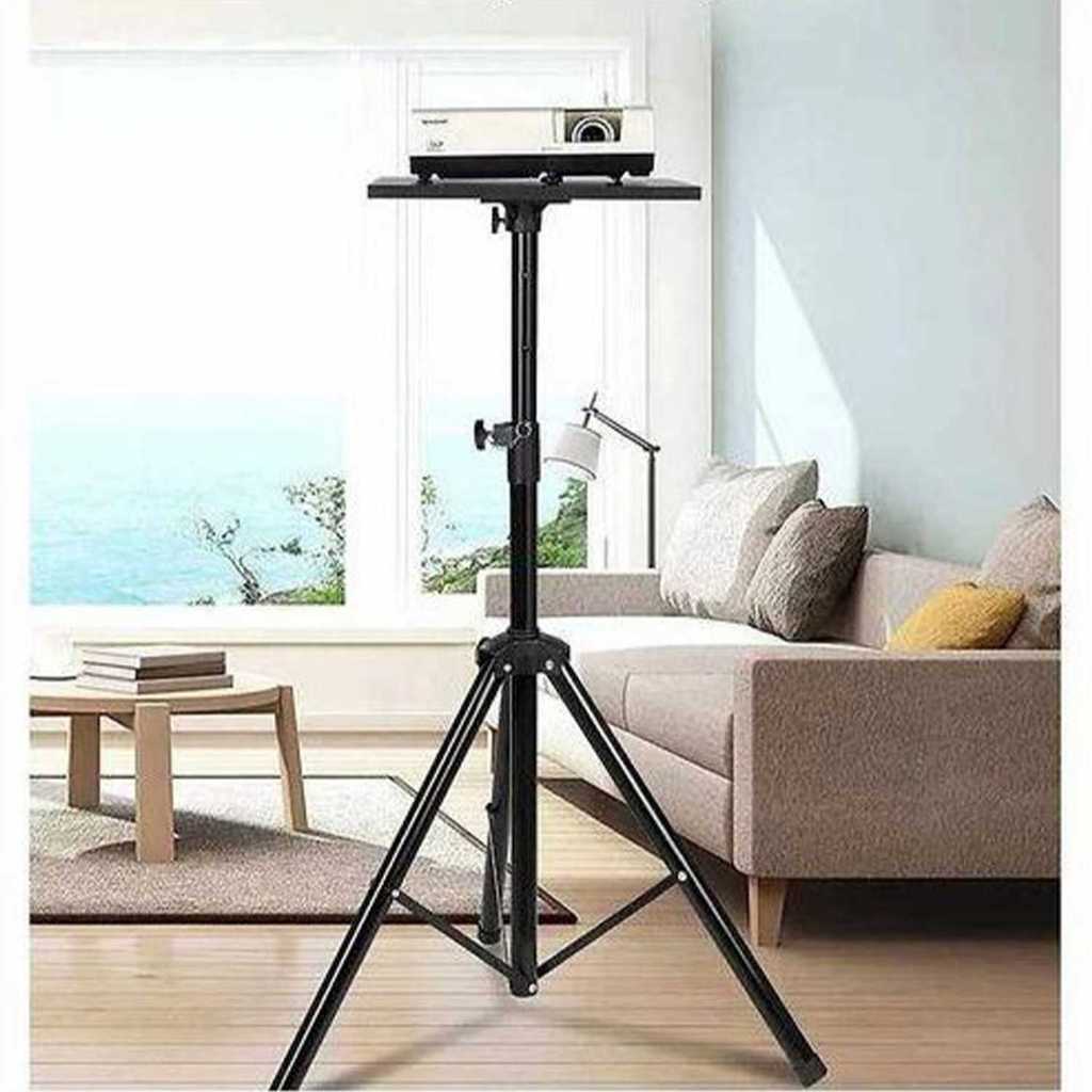 Jual Stand Proyektor Tripod Tinggi Adjustable 100–180cm / Stand Meja ...