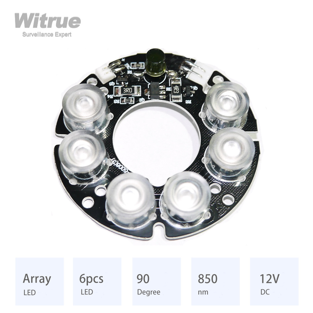 Jual Witrue New 6pcs Array LED IR Leds Infrared Board for CCTV Cameras ...