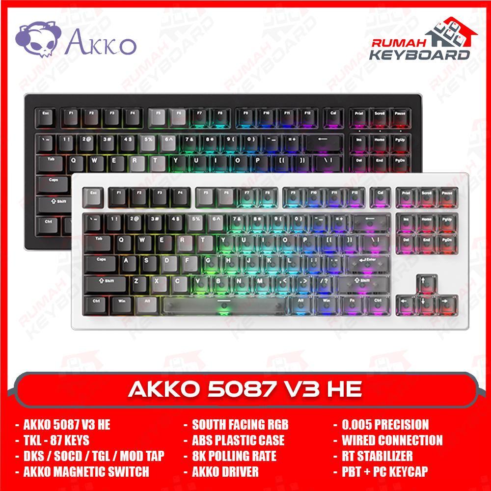 Jual AKKO - 5087 V3 HE - TKL - Wired - SOCD - DKS - Magnetic Switch ...
