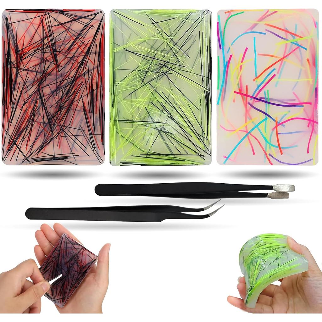 Jual Skin Picking Fidget Toys Silicone Sensory Picky Pad with Tweezer ...