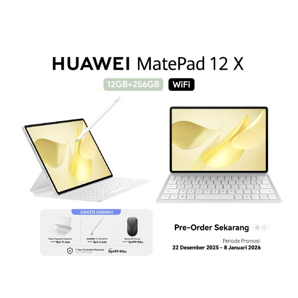 Jual Huawei MatePad 12X 2026 12/256GB [Layar PaperMate Edition Wifi ...