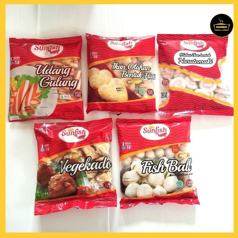 Jual Sunfish Baso Ikan, Narutomaki, Udang Gulung, Vegekado, Bentuk Hati ...
