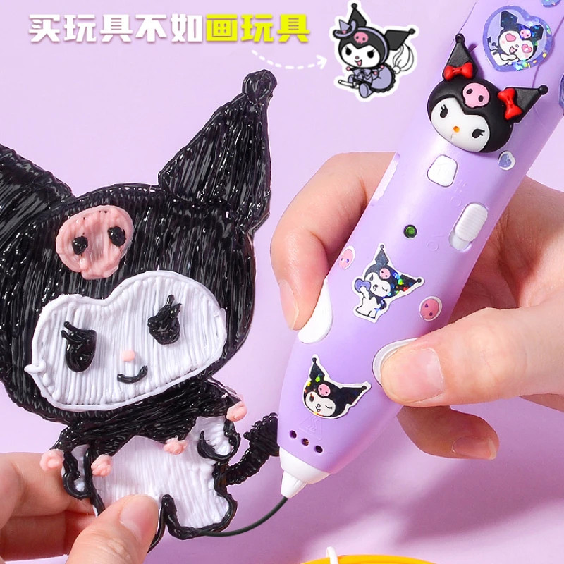 Jual Sanrio Hello Kitty 3D Printing Pen Anime Kuromi Cinnamoroll y Kid ...