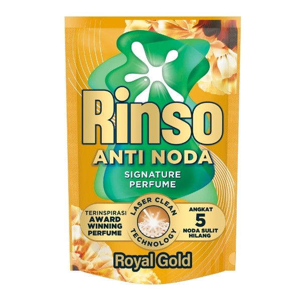 Jual RINSO ANTI NODA ROYAL GOLD LIQUID 700 GR | Shopee Indonesia