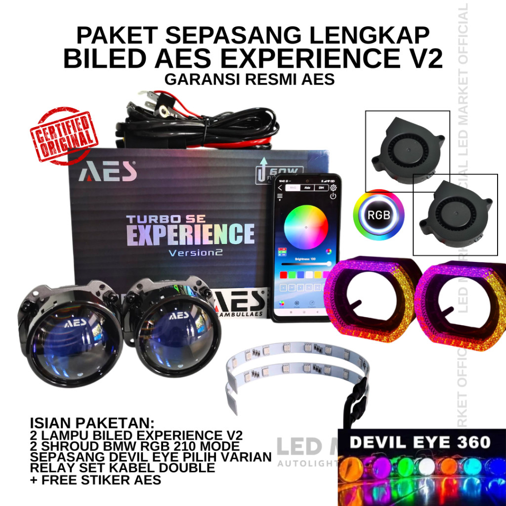 Jual Lampu Biled Aes Terlengkap & Harga Terbaru Juni 2026 | Shopee ...