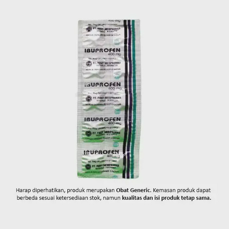 Jual Ibuprofen Tablet 400 Mg Obat Terlengkap & Harga Terbaru Juni 2026 ...