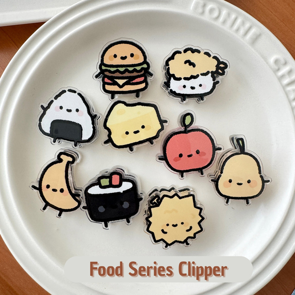 Jual Food Series Clipper Penjepit Kertas Aesthetic Jepitan Kertas Paper ...