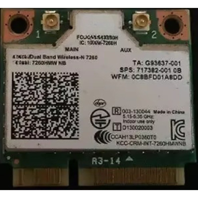 Jual Wireless Adapter Card for Intel 7260hmw bn WLAN Half Mini pcie ...