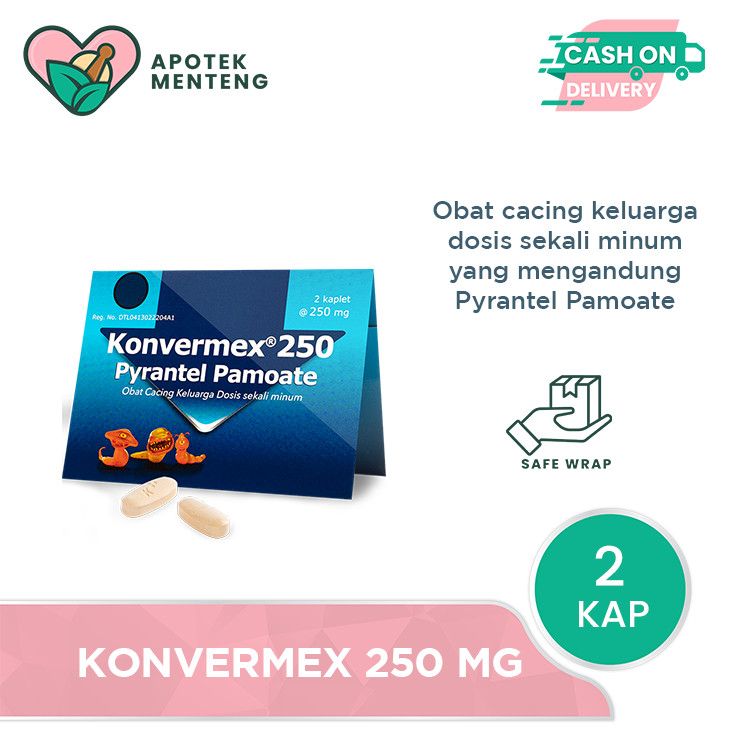 Jual Konvermex 250 Mg Strip 2 Kaplet - Obat Cacing | Shopee Indonesia