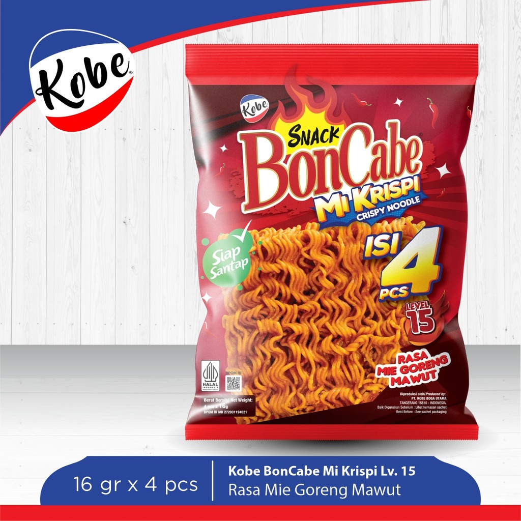 Jual Kobe Snack Boncabe Mi Krispi Level 15 64gr | Shopee Indonesia