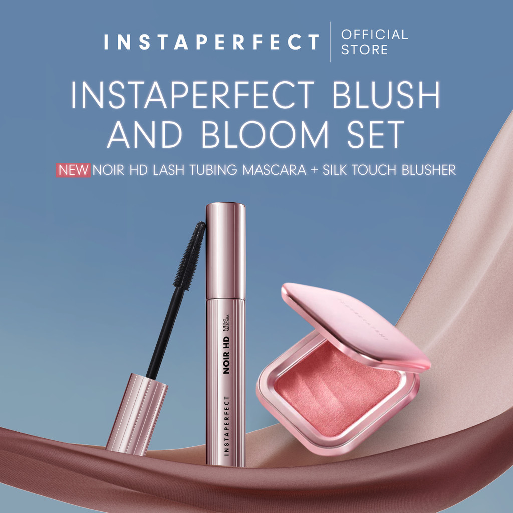 Jual Instaperfect Blush & Bloom Set Make Up- Silk Touch Blusher + Noir ...