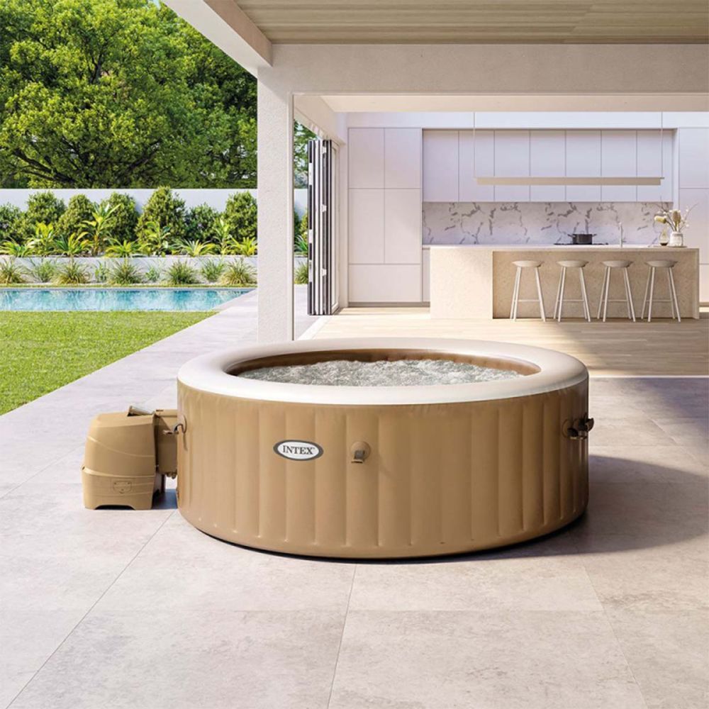 Jual INTEX - 28426 Sahara tan Round Bubble SPA Jacuzzi Whirpool ...