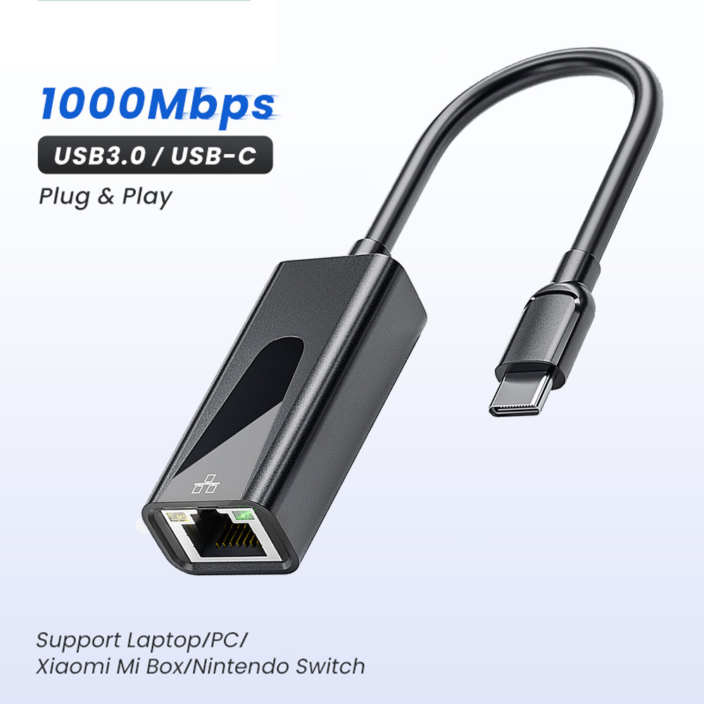 Jual Usb C To Ethernet Adapter USBC To RJ45 Gigabit Ethernet Adapter ...