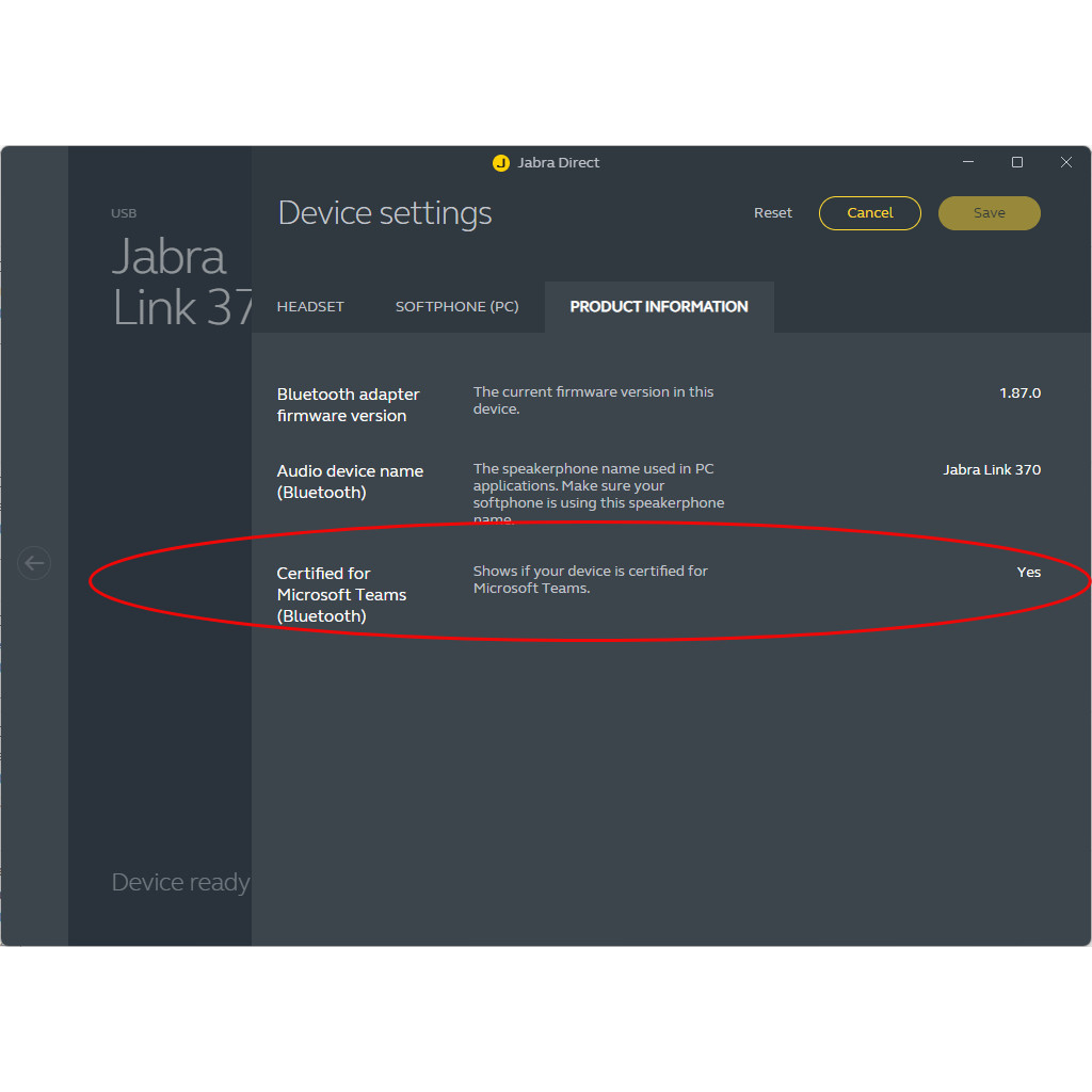Jual For Jabra Link 370 MS USB Adapter Bluetooth Dongle END040W For ...