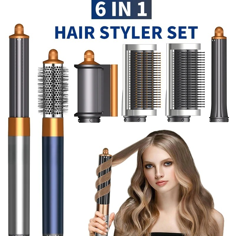 Jual High Speed 6-in-1 Hot Air Styler&Hair Dryer Brush Multi-Hair ...