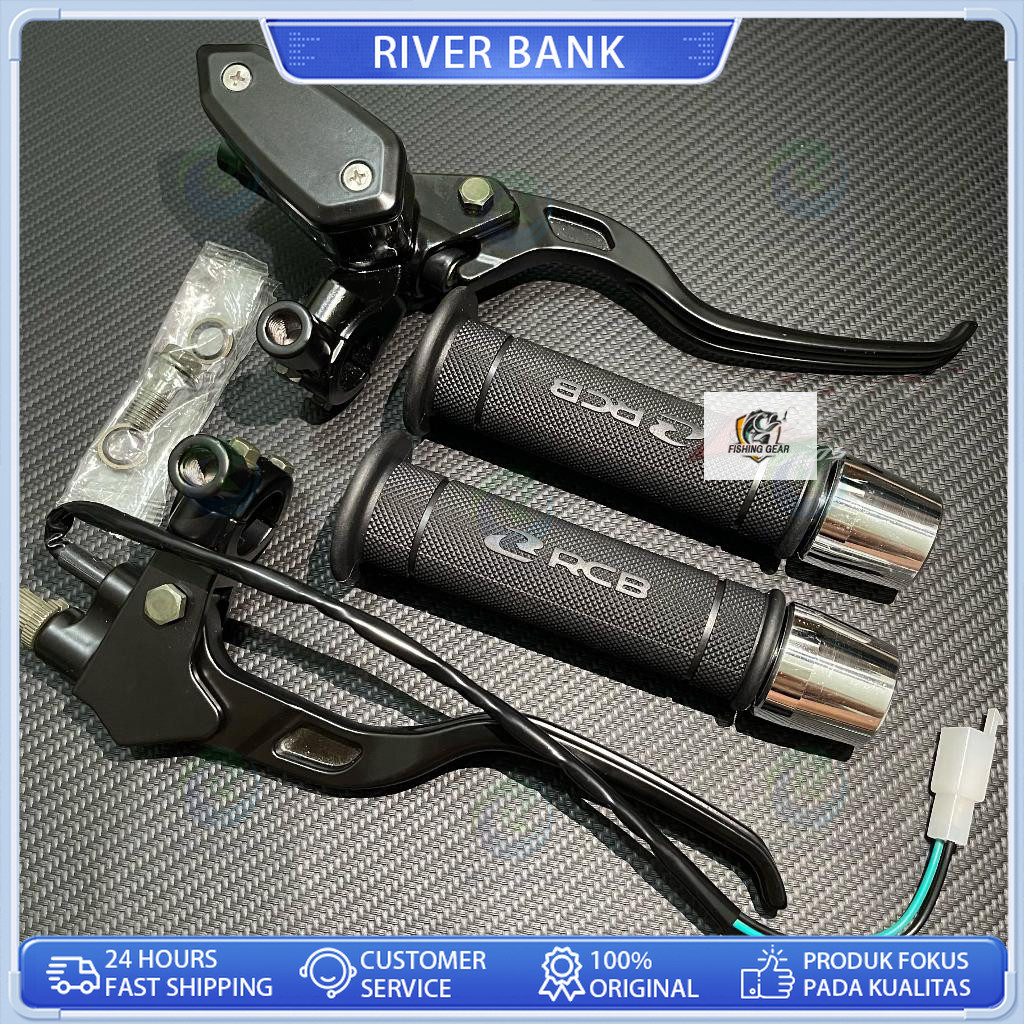Jual Original Handgrip+Handle Rem Model Stelan tuas rem motor racing ...
