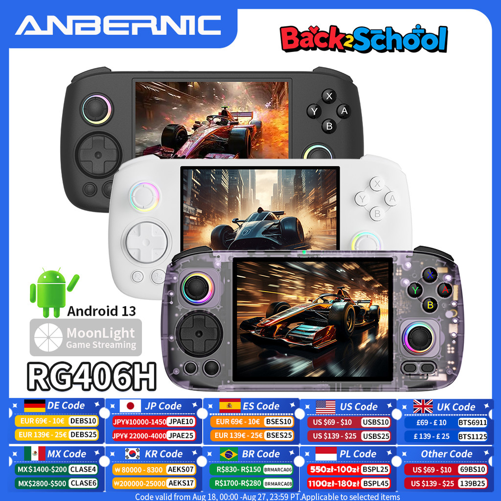 Jual ANBERNIC RG406H RG 406H Handheld Game Console 4in IPS Multi-tou ...