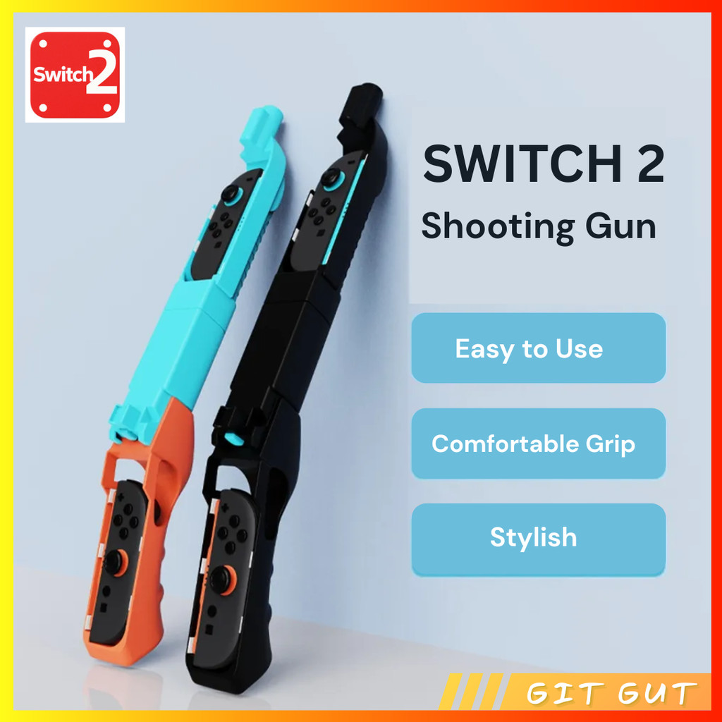Jual Nintendo Switch 2 NSW 2 Shotgun Shooting Pistol Game Gun Joycon ...