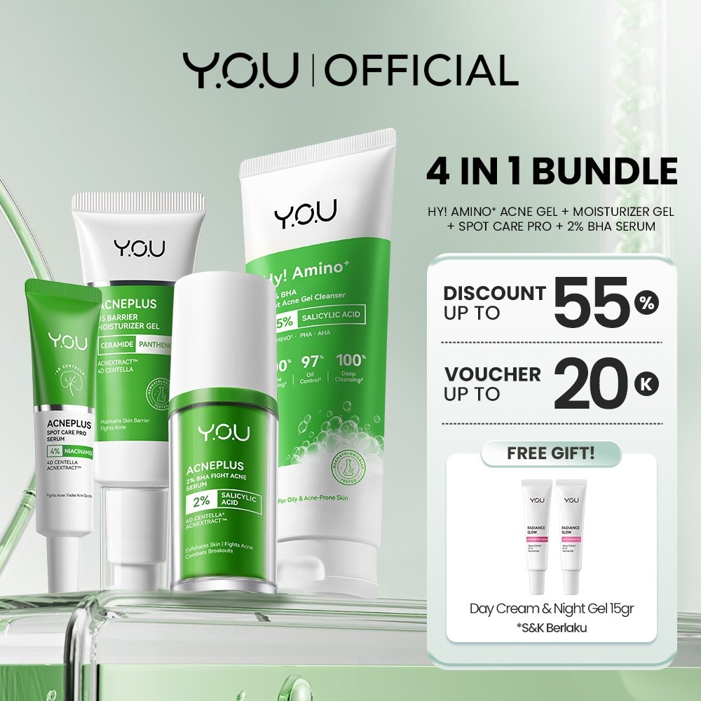 Jual YOU Acneplus 4in1 Bundle Exfoliating Toner, Acne Spot, Serum, Hy ...