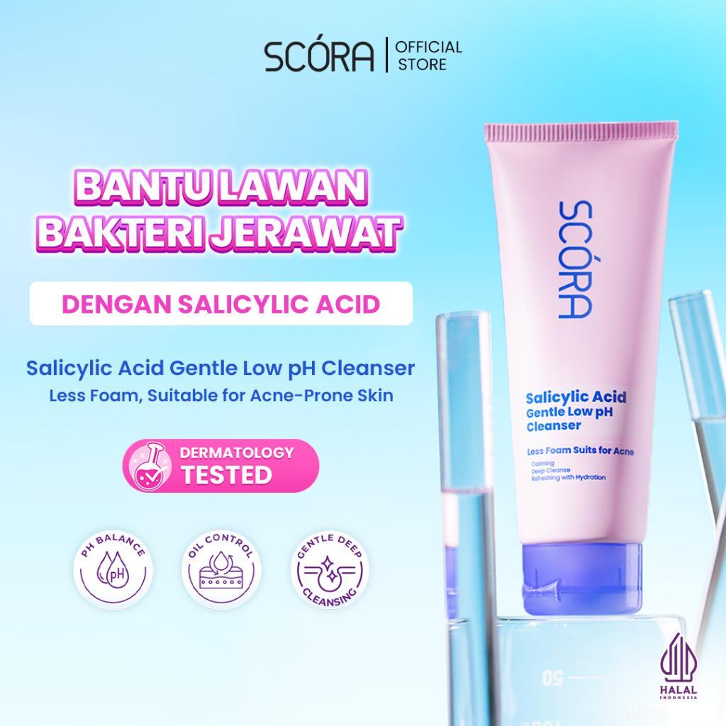 Jual SCORA Salicylic Acid Gentle Low pH Cleanser Sabun Cuci Muka Oily ...