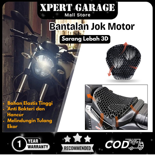 Jual XPERT GARAGE (Garansi 1 Tahun) Bantalan Jok Motor Berbahan Gel ...