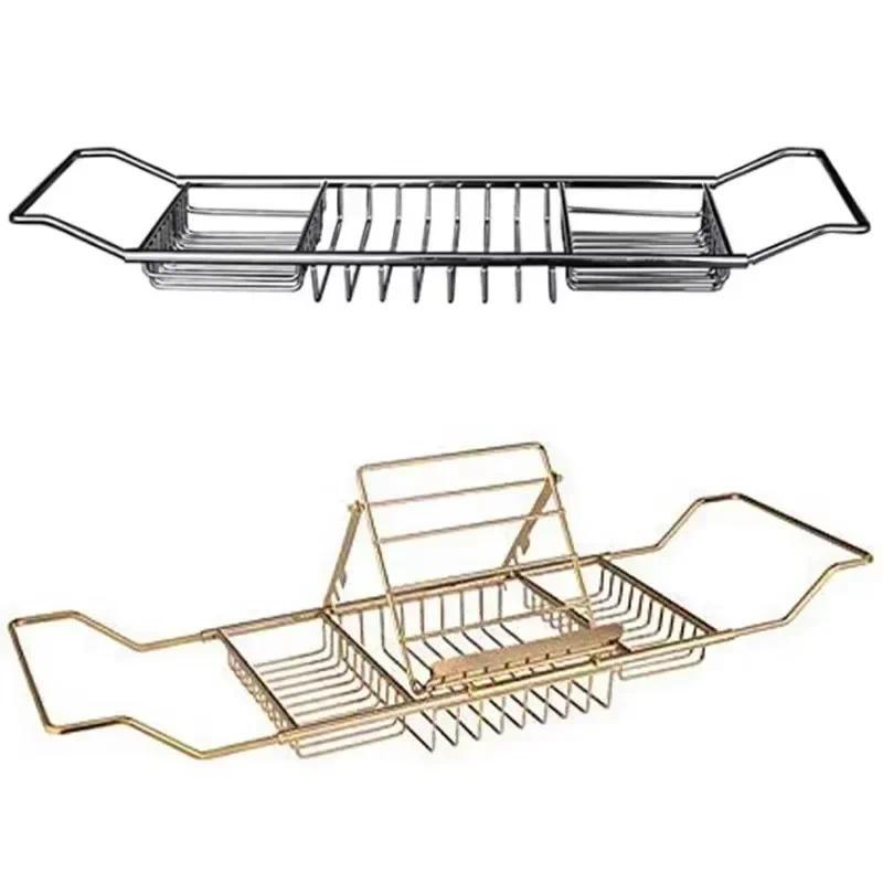 Jual Laptop Stand Wire Bath Tub Tray Stainless Bathtub Tray Expandable ...
