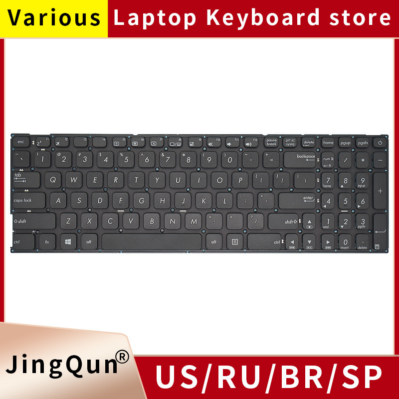 Jual Original US Russian SP BR Laptop Keyboard For ASUS A541U X541S ...