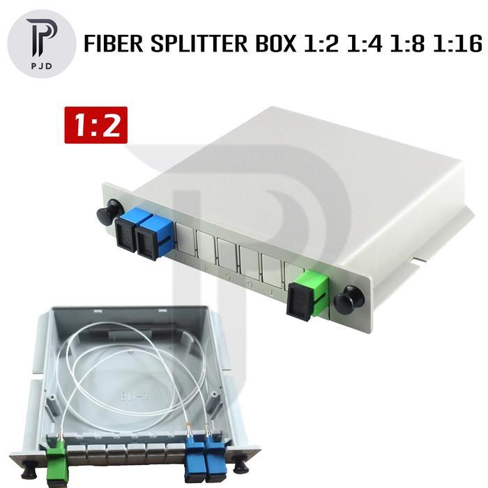 Jual (Deal Computer Shop) Passive Splitter PLC BOX FO 1:2 1:4 1:8 1:16 ...
