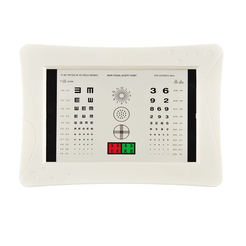 Jual Ophthalmic Equipment Near Vision Chart with LED Light High Quality ...
