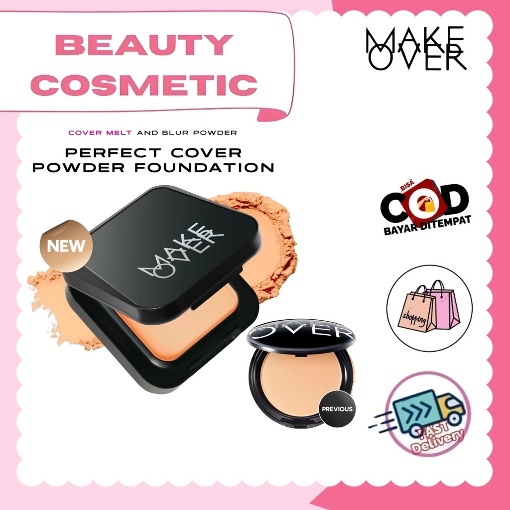 Jual MAKE OVER Perfect Cover Powder Foundation - TWC Two Way Cake Cover ...