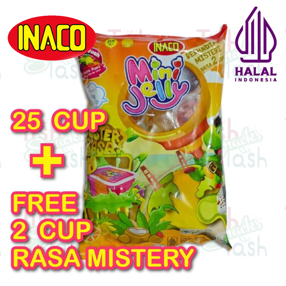 Jual Inaco Mini Jelly Juice Nata De Coco 25 + 2 Cup Mistery - Puding ...