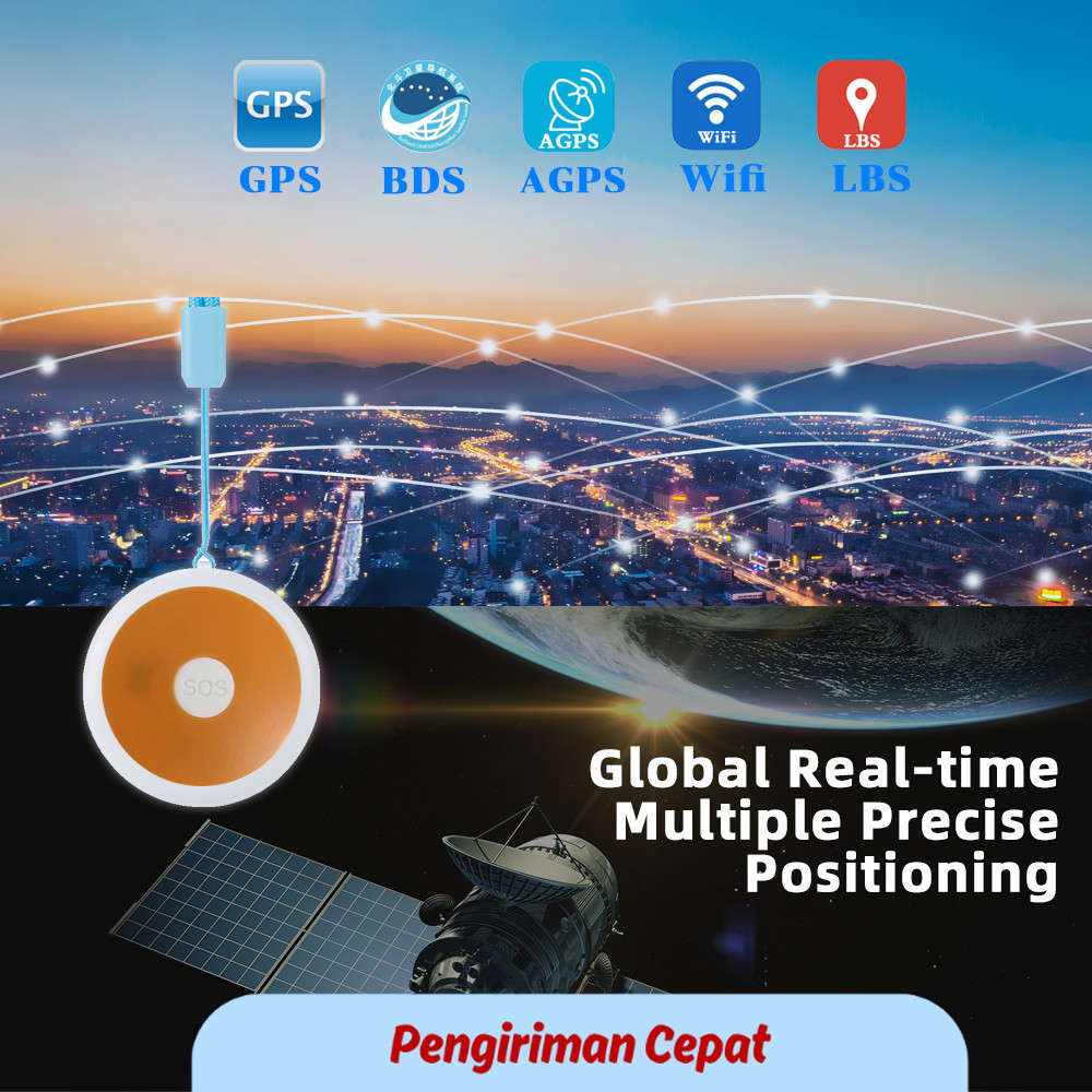 Jual PCP 4G GPS Pendant SOS Locator Tracki GPS Tracker for Child ...