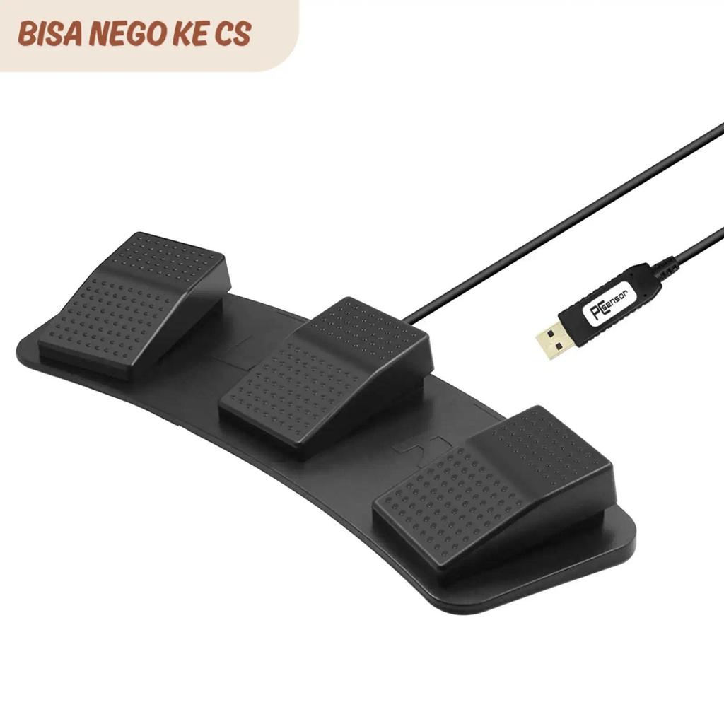 Jual TB Upgraded USB Triple Foot Pedal PC Game Foot Pedal Keyboard ...