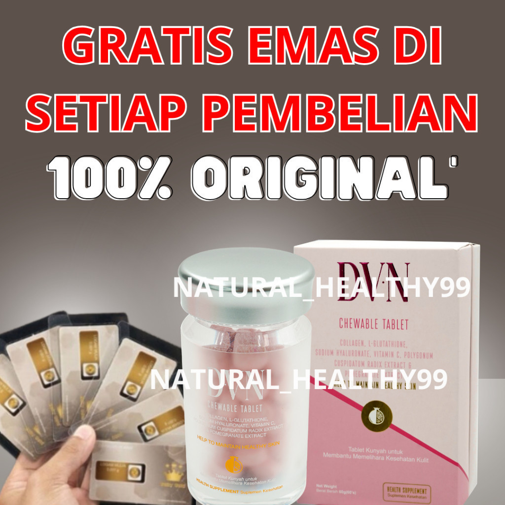 Jual DVN Collagen 100% Original Tablet Kunyah Untuk Membantu Memelihara ...