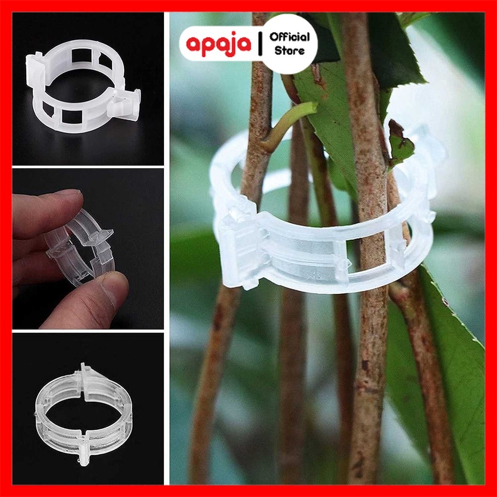 Jual Apaja Klip Batang Tanaman Rambat Plactic Plant Clip Holder 100 PCS ...
