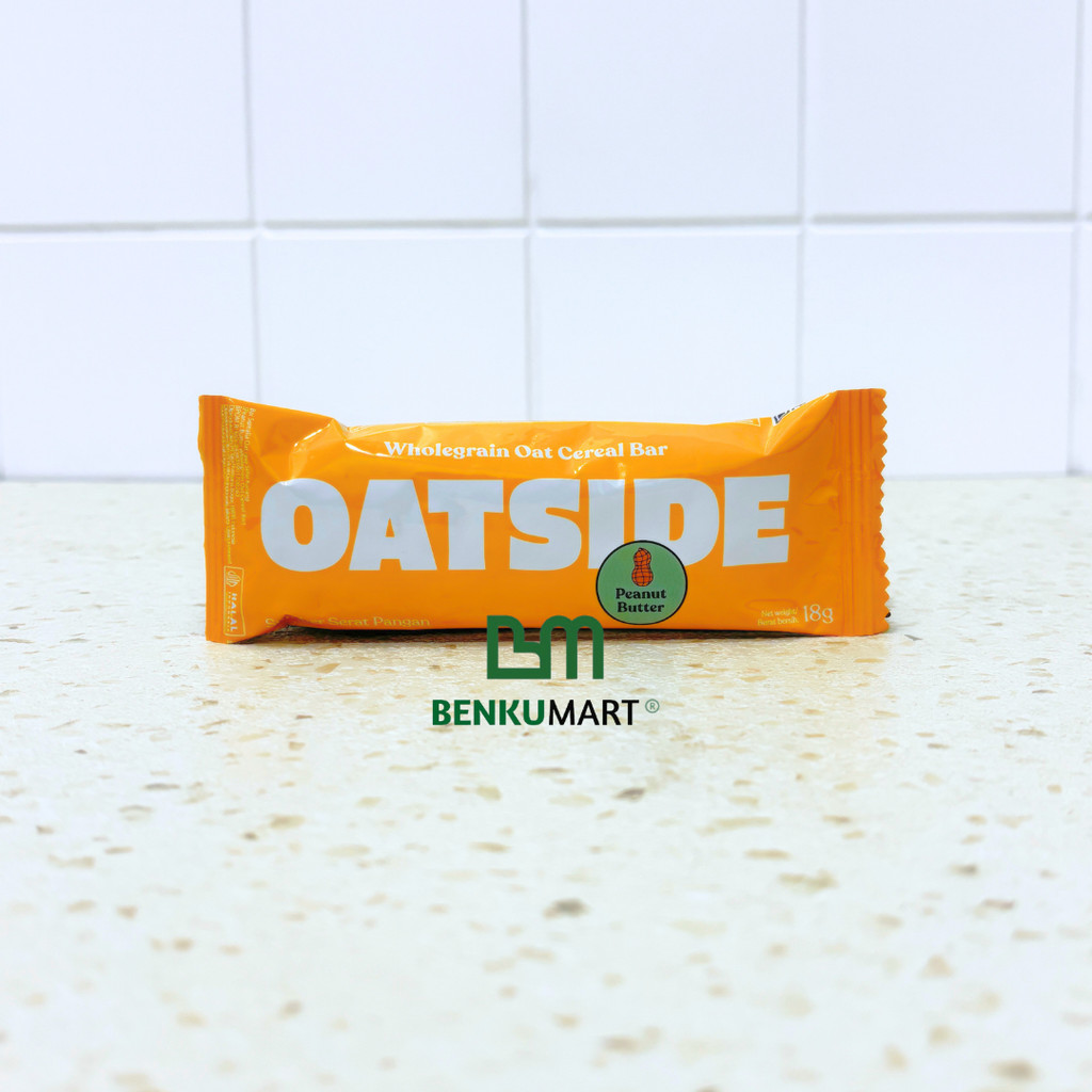 Jual [BOX] Oatside Oat Cereal Bar Peanut Butter (12 x 18 gr) | Snack ...