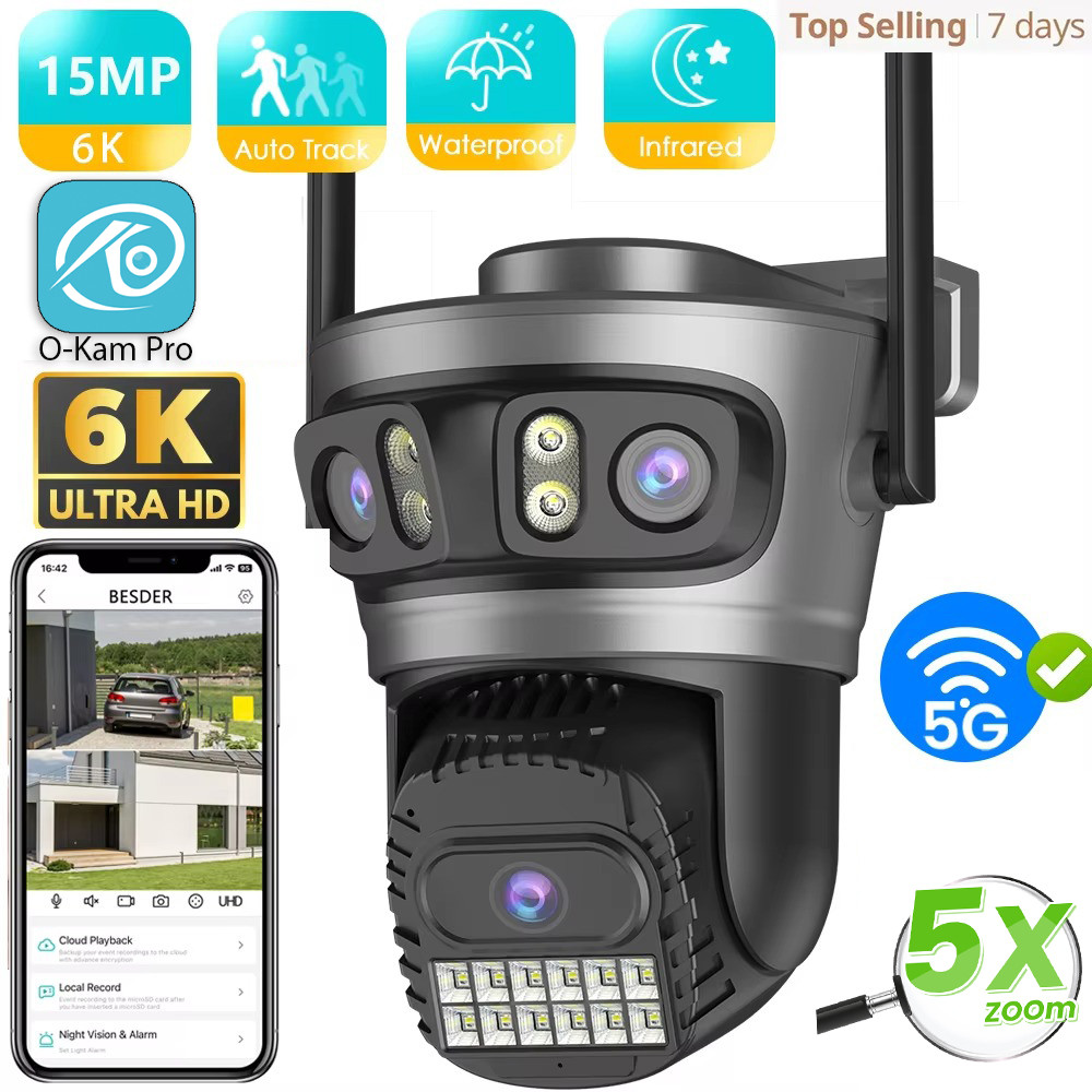 Jual OKam pro 15MP Wifi Outdoor Camera Auto Tracking Multi Screens 5X ...