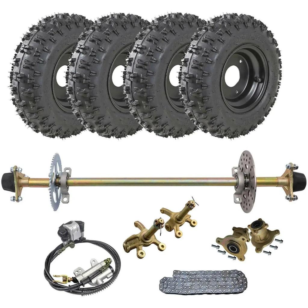 Jual 29 Go Kart Live Rear Axle kit Chain Sprocket 6 Wheels Y Scooter ...