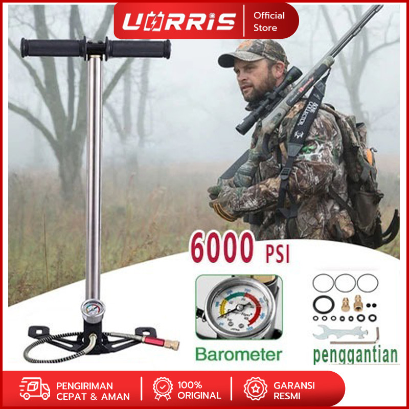 Jual Pompa Tangan PCP Tekanan Tinggi 6000psi / Pompa Udara 3 Tahap ...