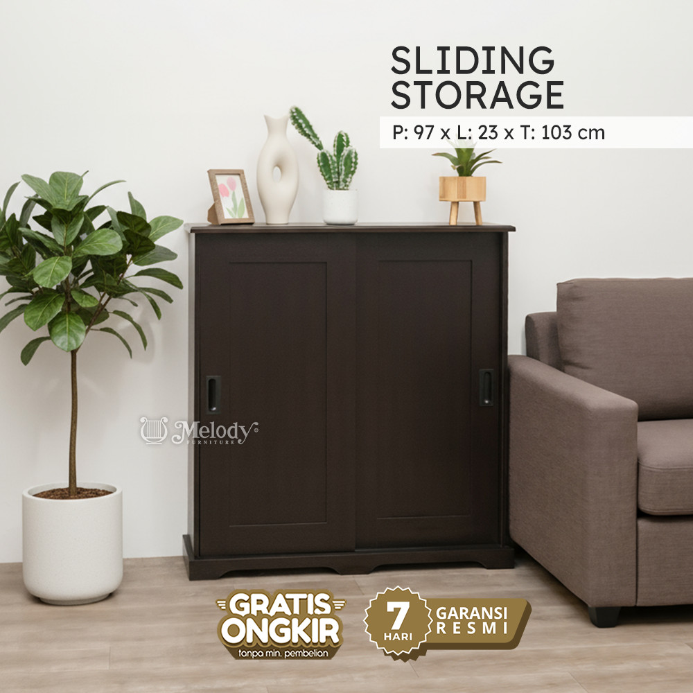 Jual Melody Furniture - Rak Sliding Serbaguna / Laci Sliding / Laci ...