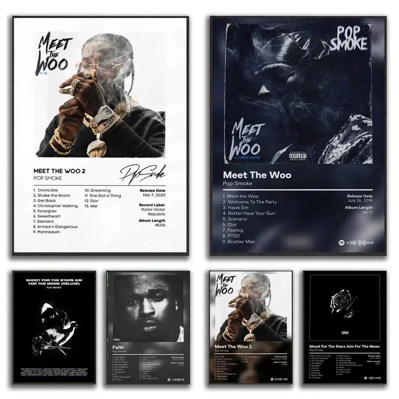 Jual Pop Art Smoke Meet The Woo Album Cover Poster Star Aesthetic ...