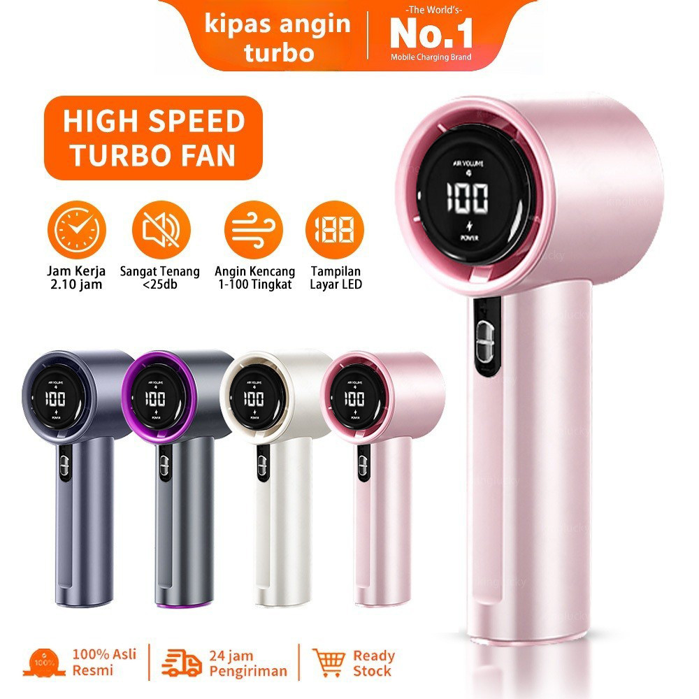 Jual (COD) kipas angin kecil Kipas Portable Mini 100 Super Speed Bahan ...