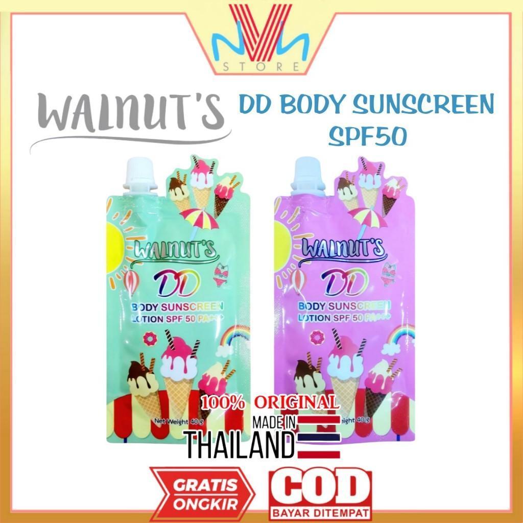 Jual WALNUTS DD BODY SUNSCREEN LOTION SPF50 40g SACHET - WALNUT SUN ...