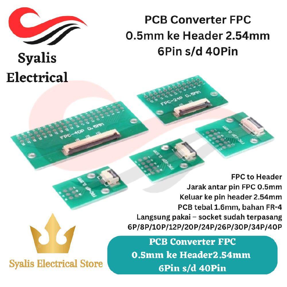 Jual PCB Converter FPC 0.5mm ke Header 2.54mm – Adapter Board FPC ke ...