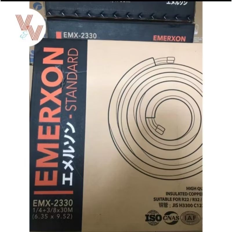 Jual Pipa AC emerxon standard tebel 0,55 mm ukuran 1/4 + 3/8 untuk ac 1 ...