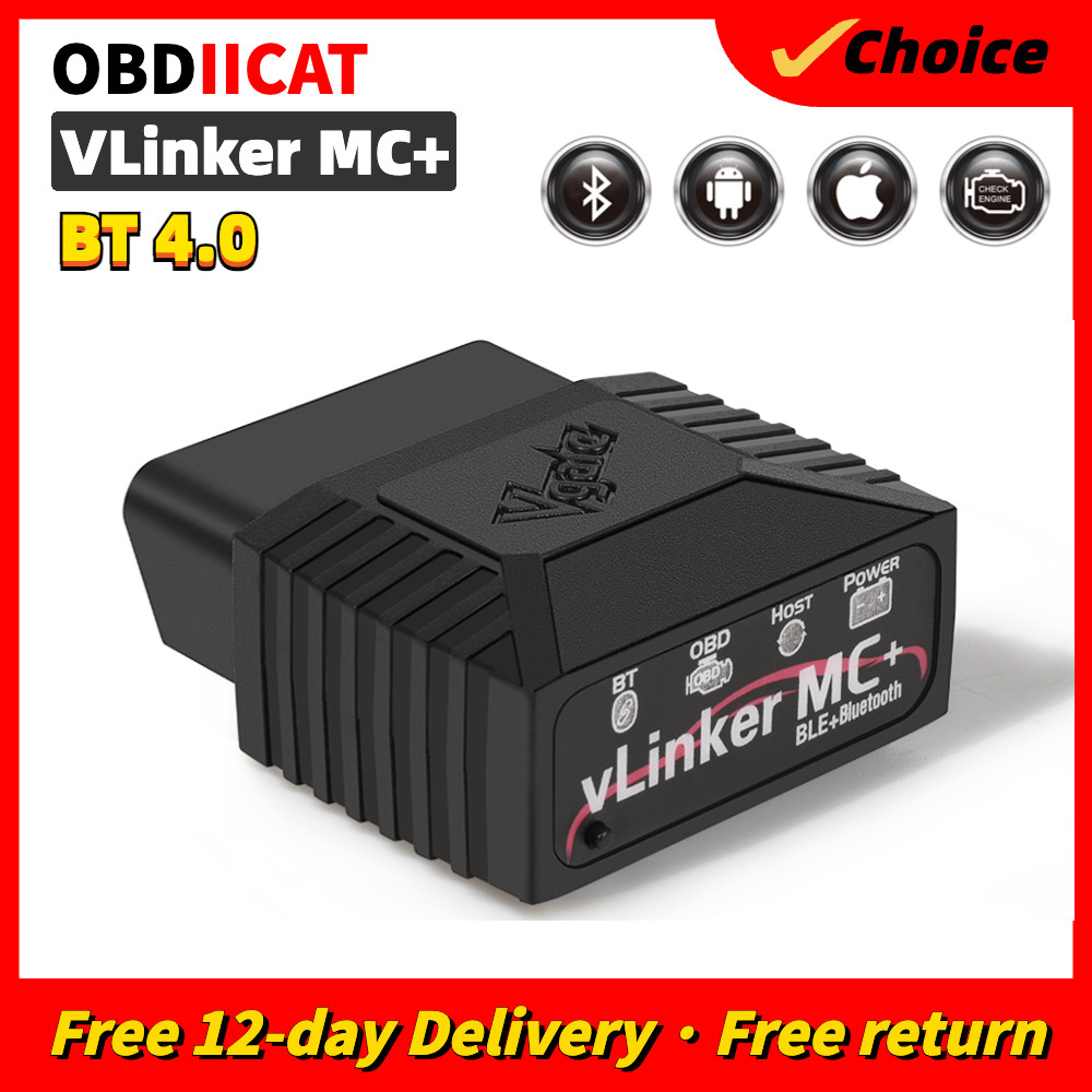 Jual New!! Vgate VLinker MC+ ELM 327 V2.2 BT 4.0 ELM327 OBD 2 OBD2 For ...
