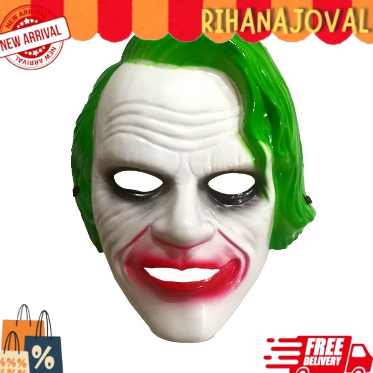 Jual TOJO topeng joker badut clown dark knight batman cosplay mask ...