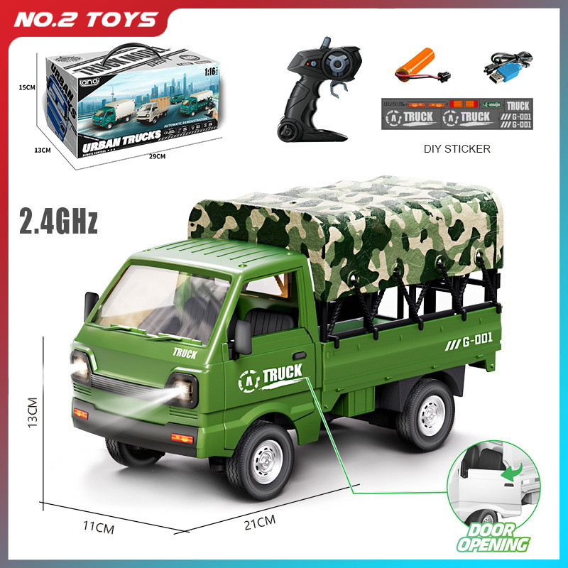 Jual 1/16 Remote Control Van Truck 2.4G 5CH Mini Simulated Carport ...