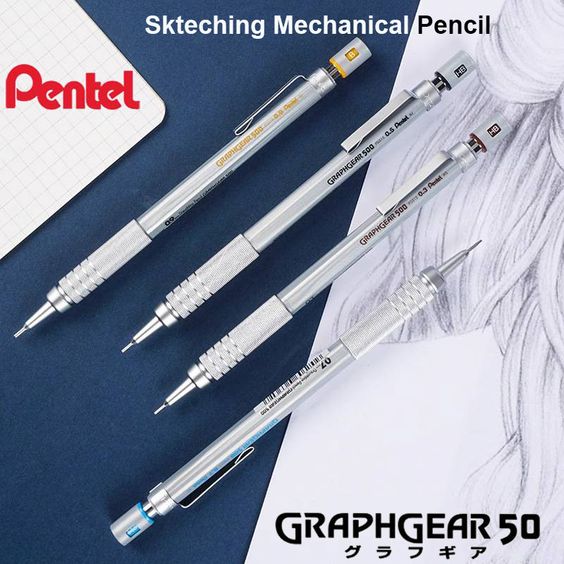 Jual Pentel Mechanical Pencil GraphGear 500 Non-Breakable Lead Auto ...