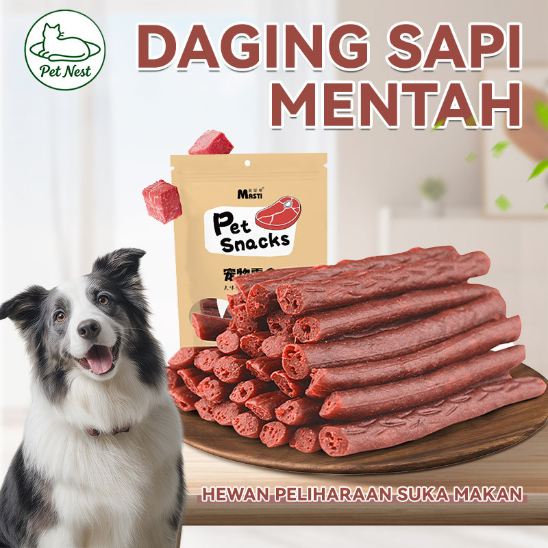 Jual Makanan Anjing Strip Daging Sapi Snack 500g Hewan Peliharaan ...